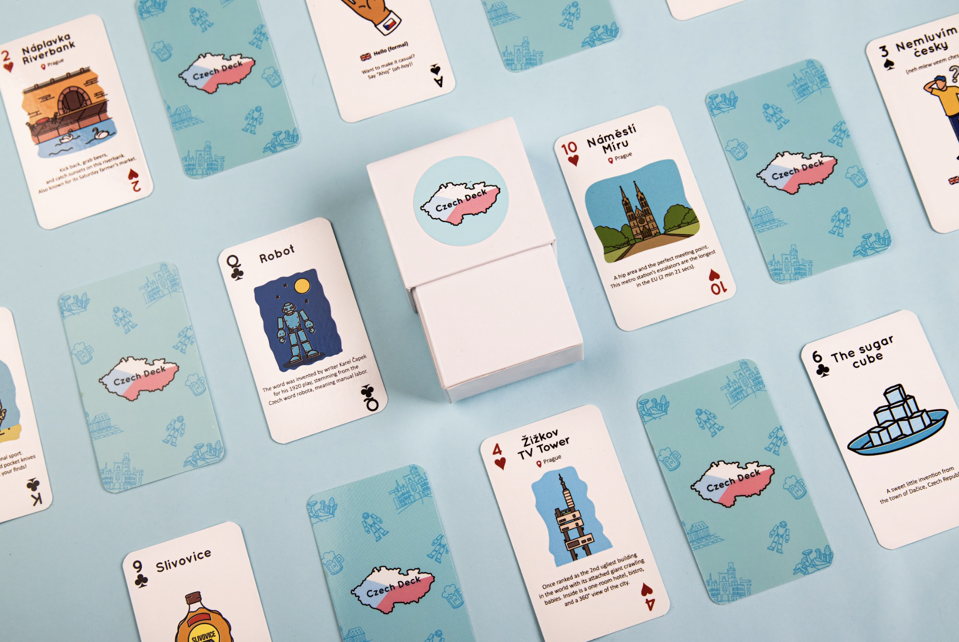 Czech Deck | Playing Cards with Czech Phrases