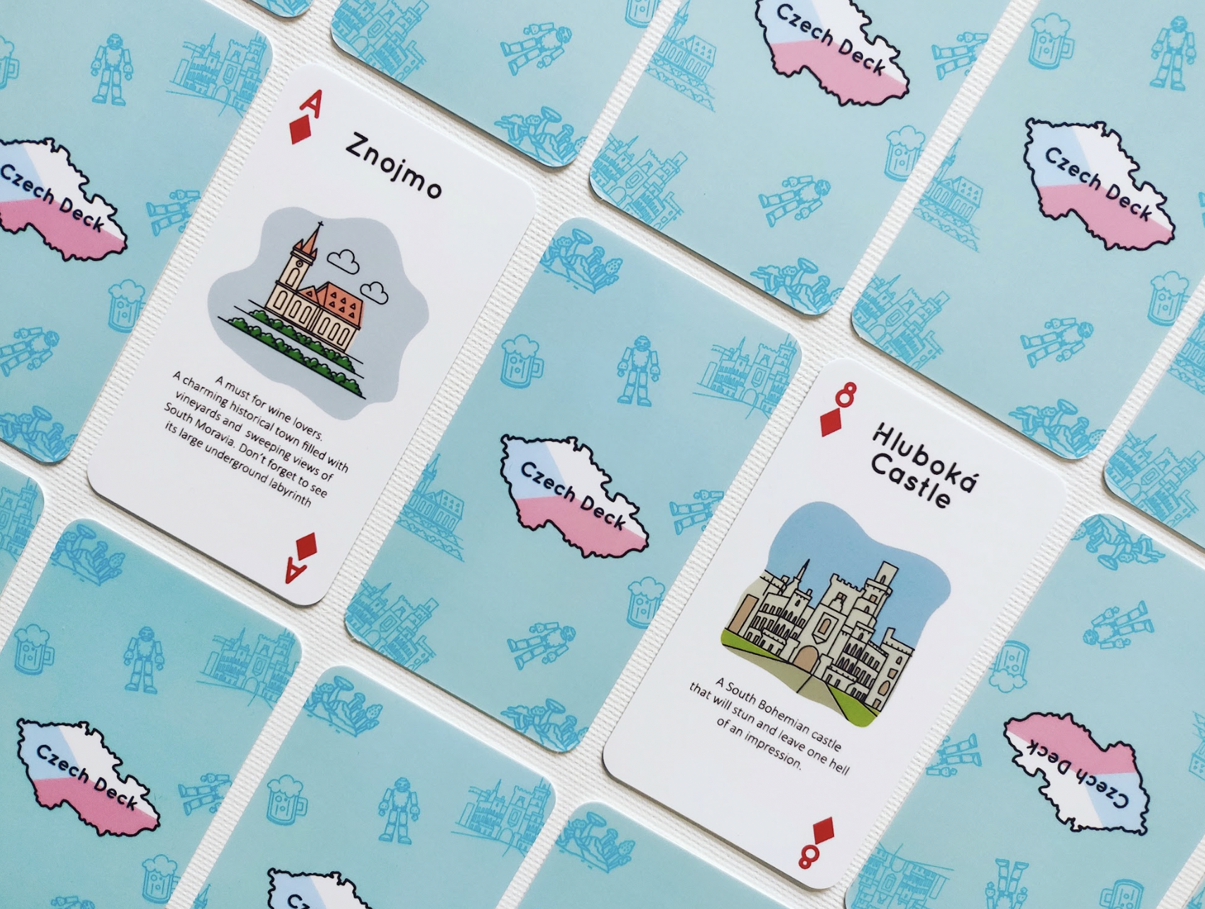 Czech Deck | Playing Cards with Czech Phrases